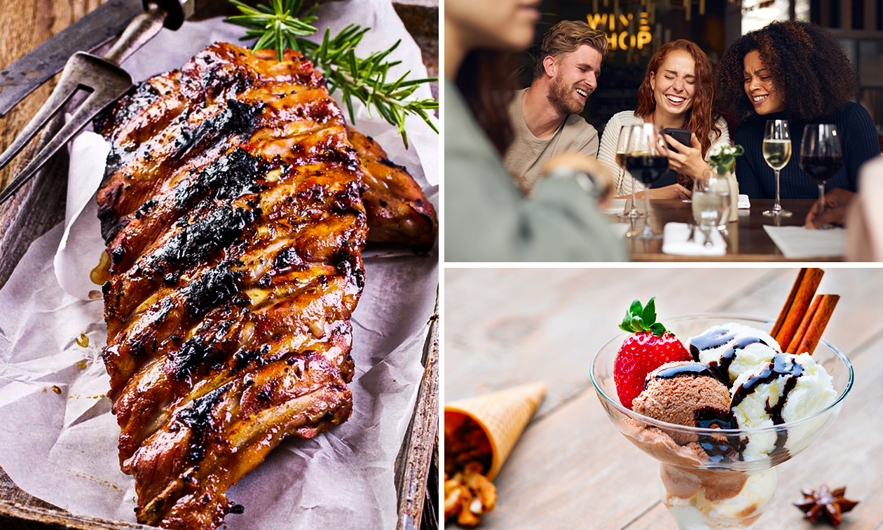 Amadeus Antwerpen 2, Spareribs à volonté + koffie + nagerecht bij ...