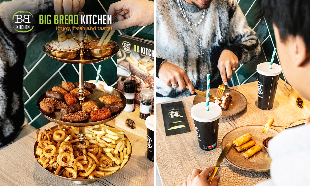 BB Kitchen Schijndel, High friet met snacks + softijs + saus ...