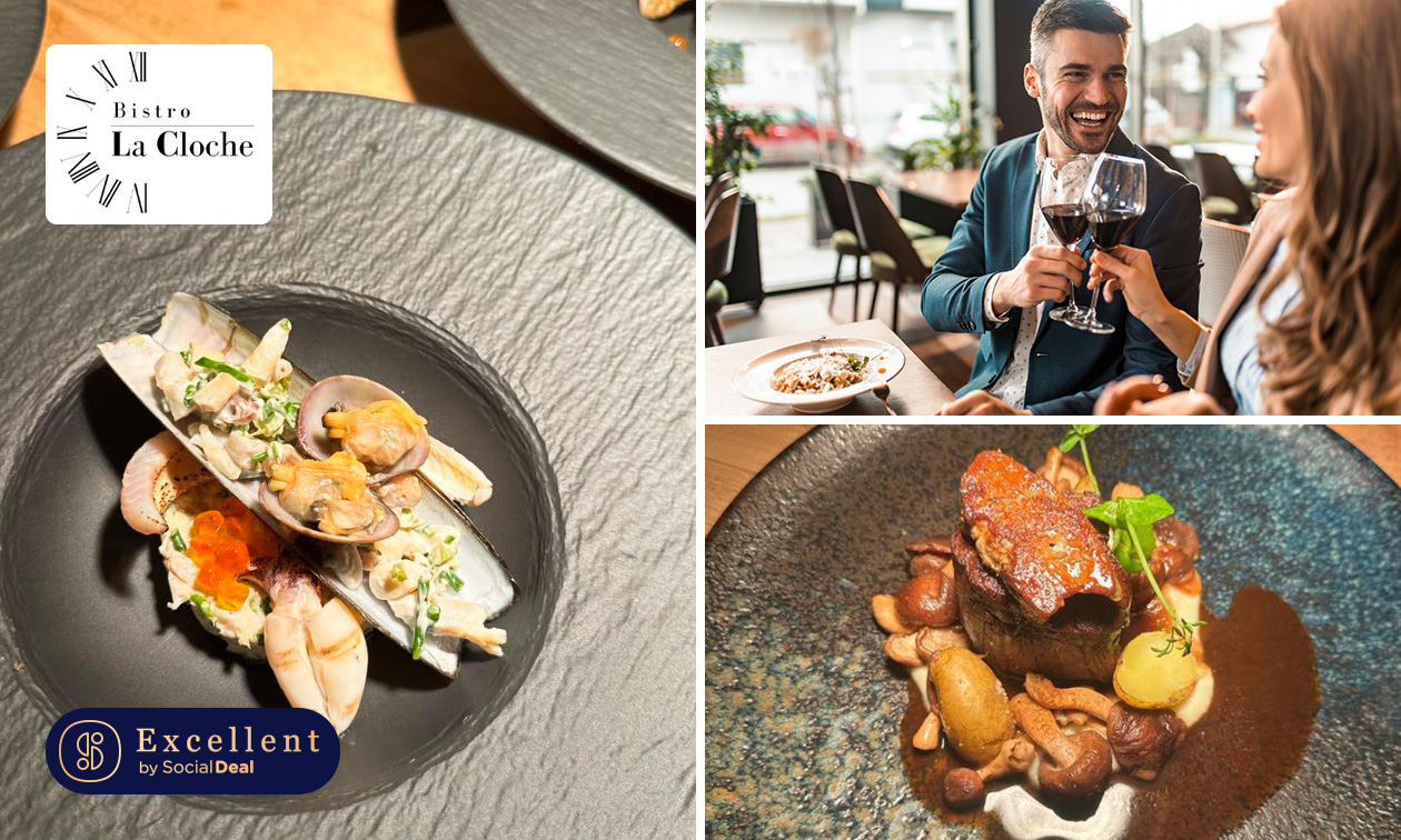 Bistro La Cloche, 4-gangendiner van de chef + brood + amuse bij Bistro ...