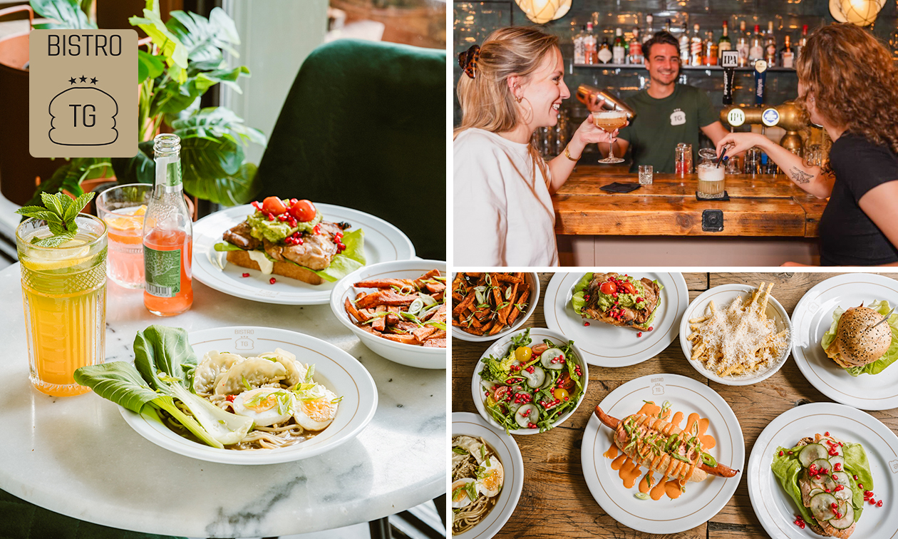 Bistro TG Amsterdam, 3-gangendiner à la carte in De Pijp in hartje Amsterdam bespaar 39% in ...