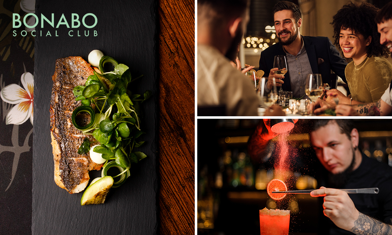 Bonabo Social Club, 3-gangendiner of hoofdgerecht + bijpassende ...