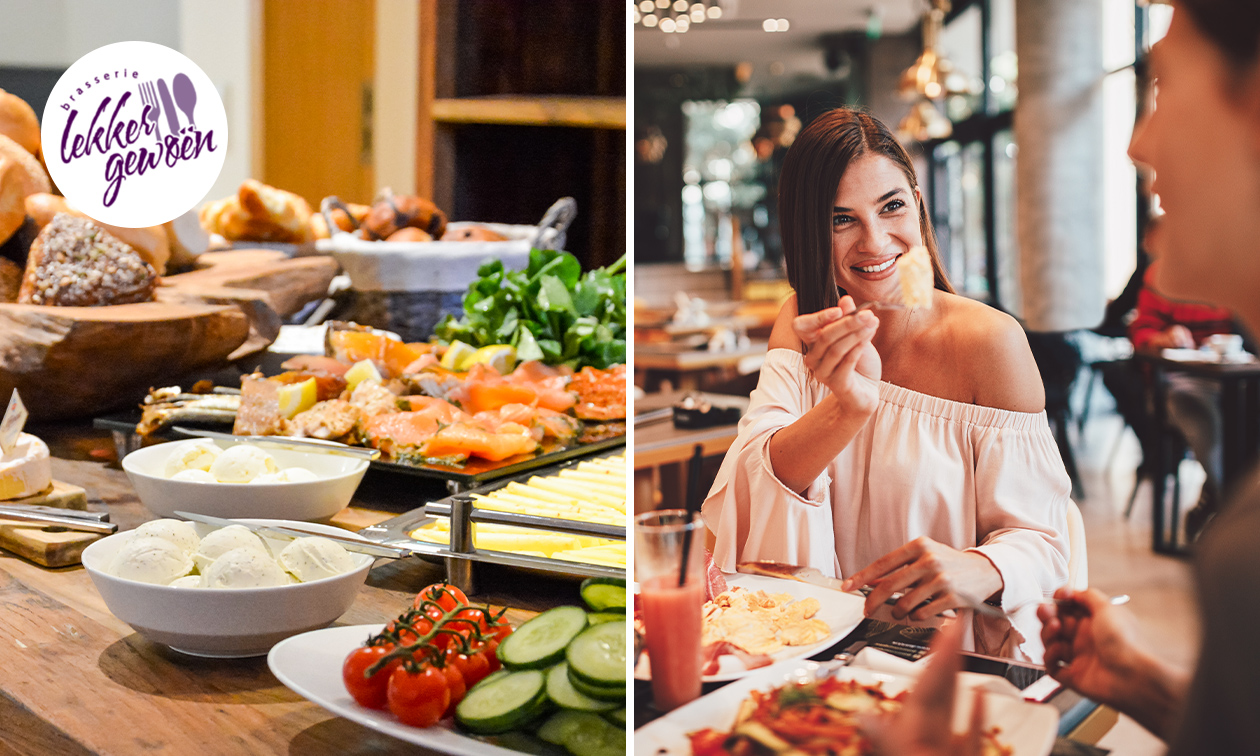 Brasserie Lekker Gewoën, Uitgebreid brunchbuffet op zondag bij Lekker ...