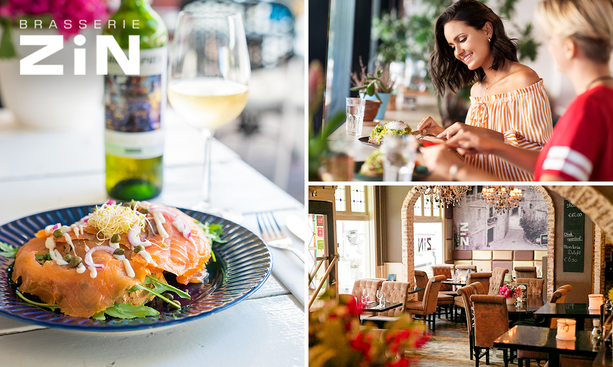 Brasserie ZiN Zandvoort, 2-gangenlunch à la carte bij Brasserie ZiN ...
