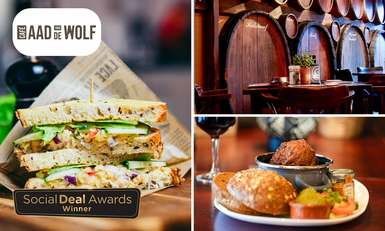 Café Aad de Wolf, 2-gangenlunch of een 12-uurtje bespaar 31% in ...