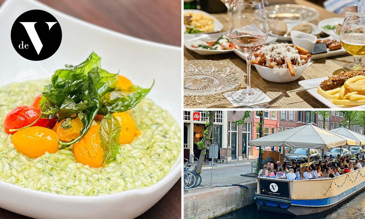 Café-Restaurant de V, 3-gangendiner bij Café-Restaurant de V bespaar 48 ...