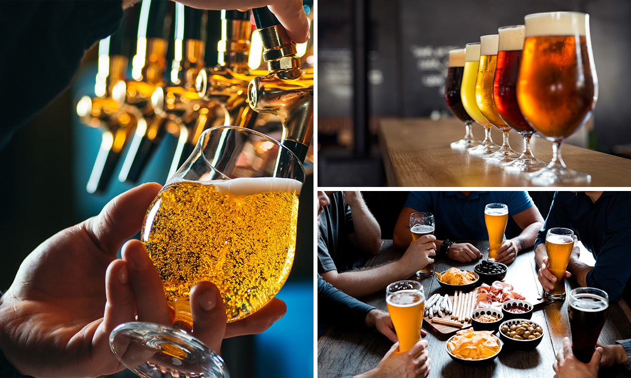 Café-Restaurant de V, Bierproeverij + borrelplank bij Café-Restaurant ...