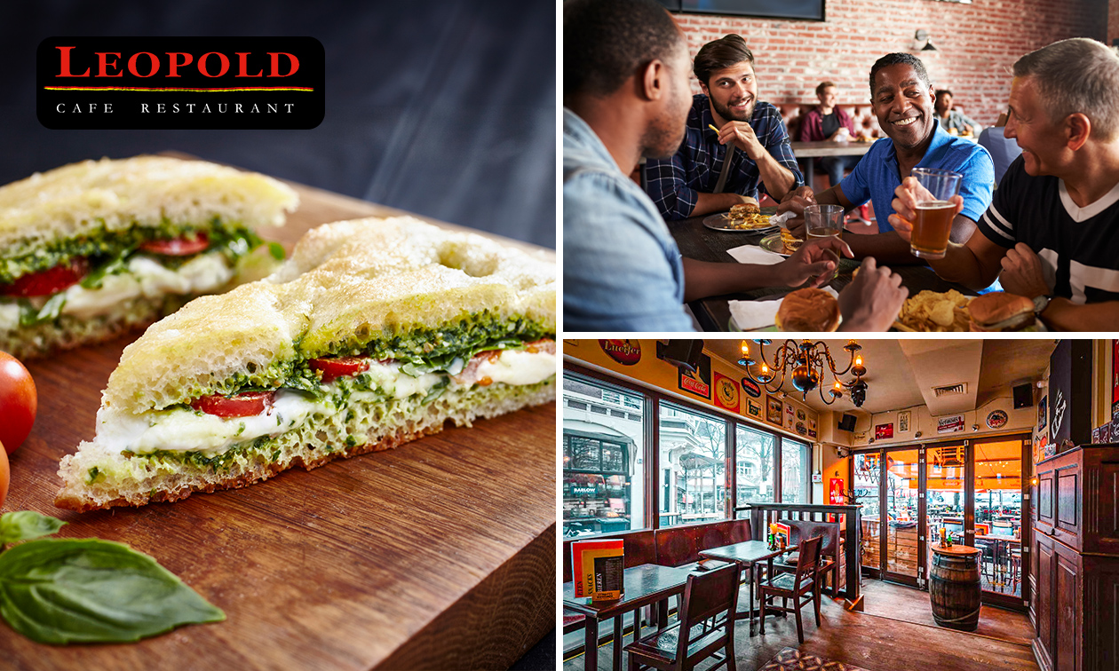 Café Restaurant Leopold, 2- of 3-gangen keuzelunch bij Café Restaurant ...