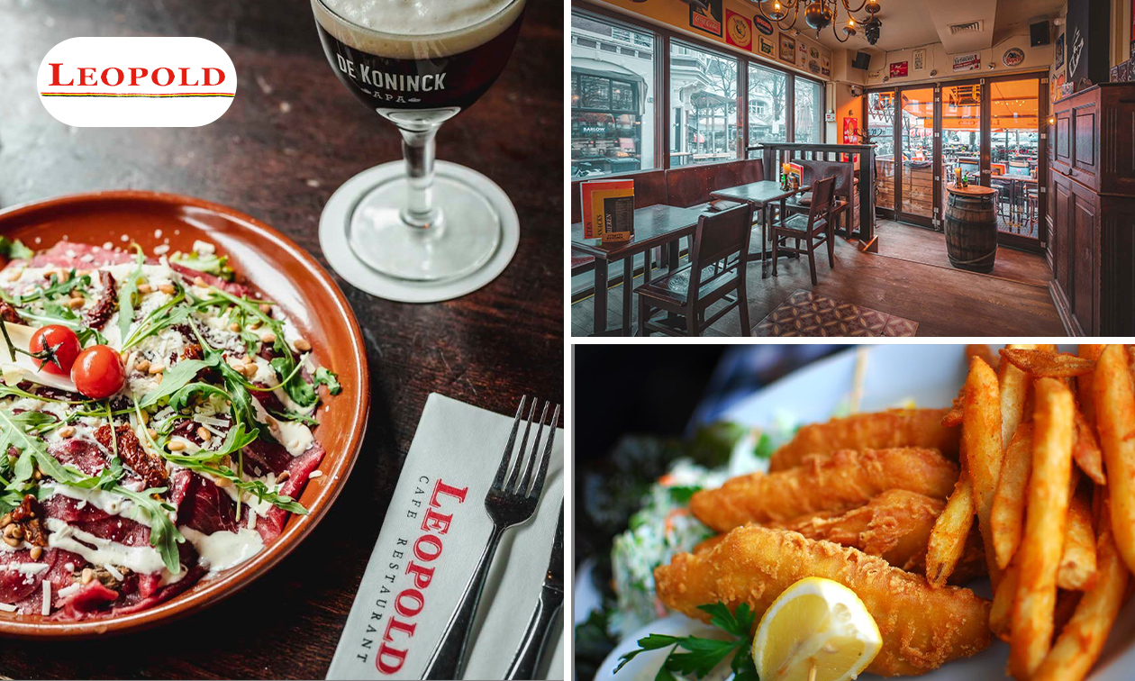 Café Restaurant Leopold, 2- of 3-gangen keuzediner bij Café Restaurant ...