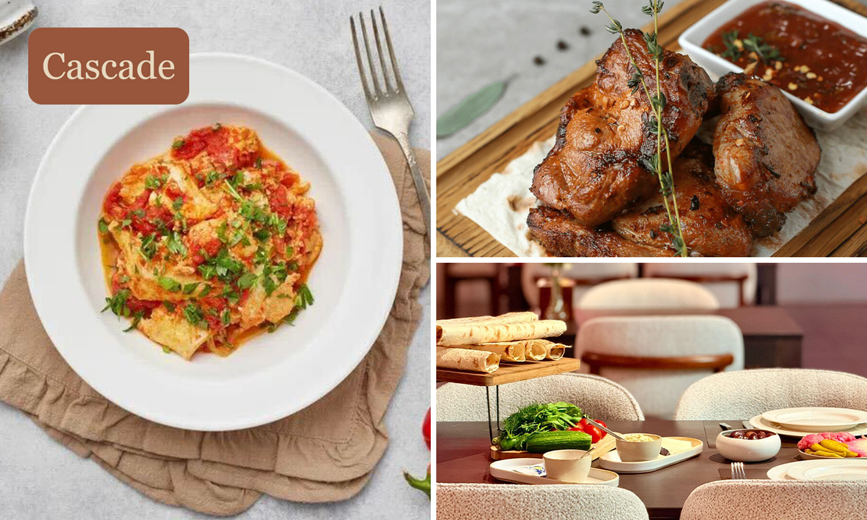 Cascade Restaurant, 2- of 3-gangendiner à la carte bespaar 45% in ...