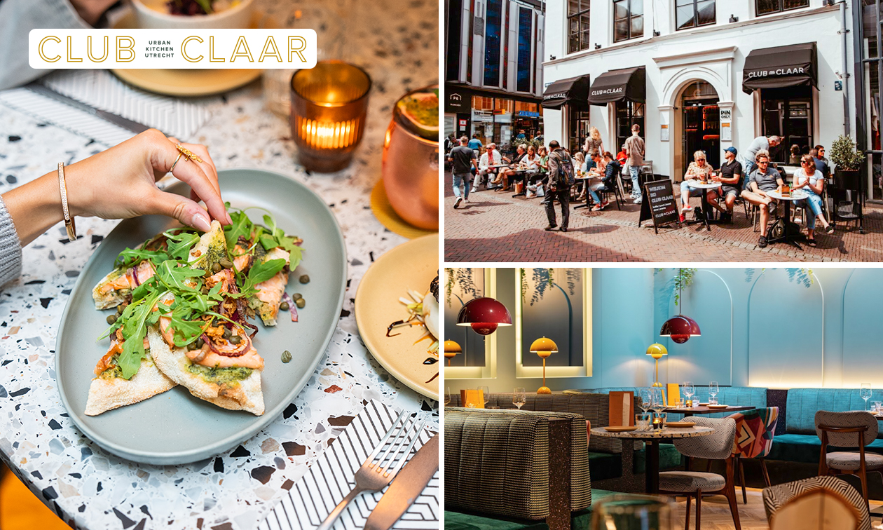 Club Claar, 2-gangenlunch bij Club Claar in hartje Utrecht bespaar 43% ...