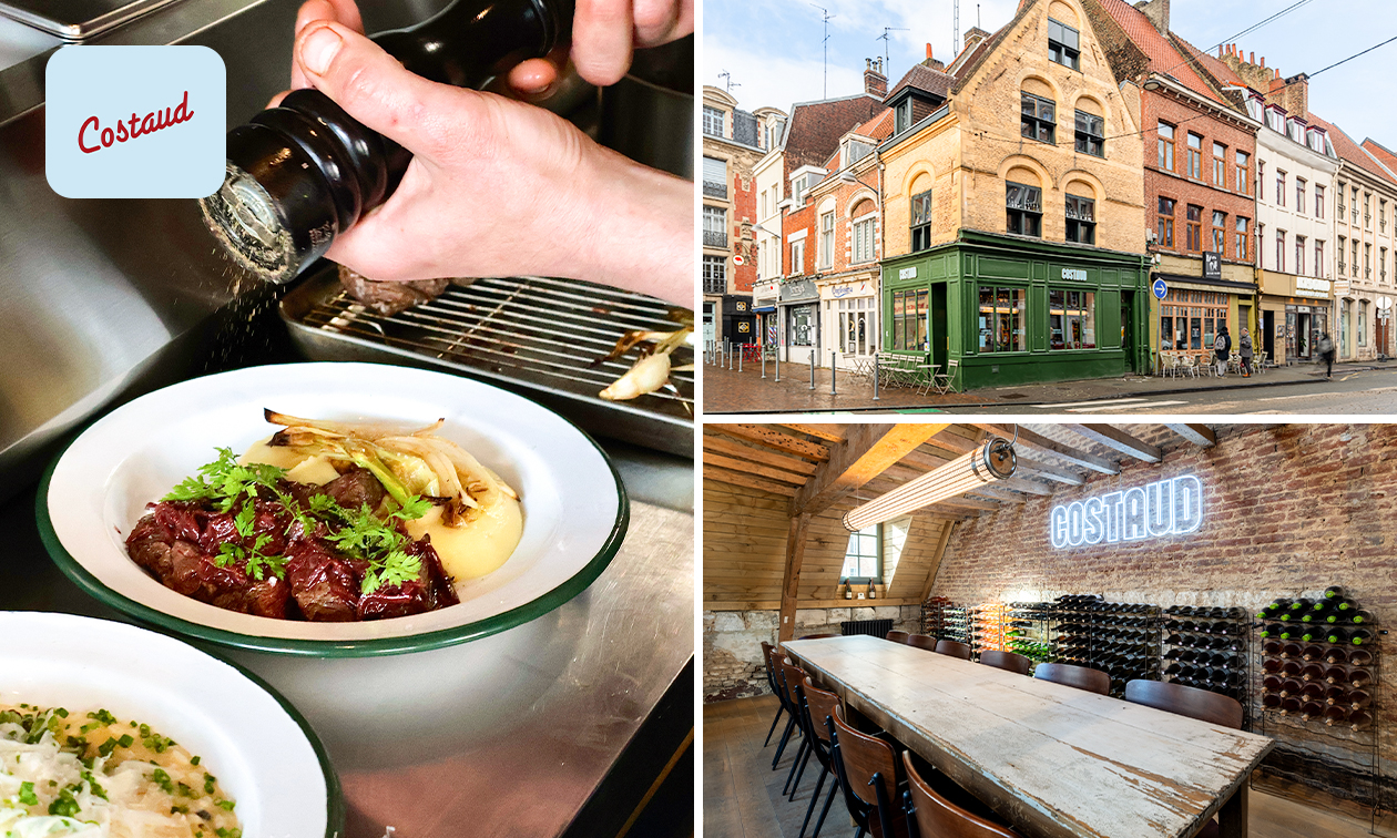 Costaud, Déjeuner en 2 ou 3 services ou dîner en 3 services à la carte ...