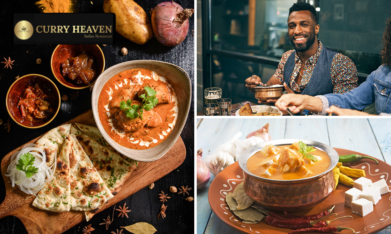 Curry Heaven Indian Restaurant, Indiaas 3-gangendiner à la carte ...