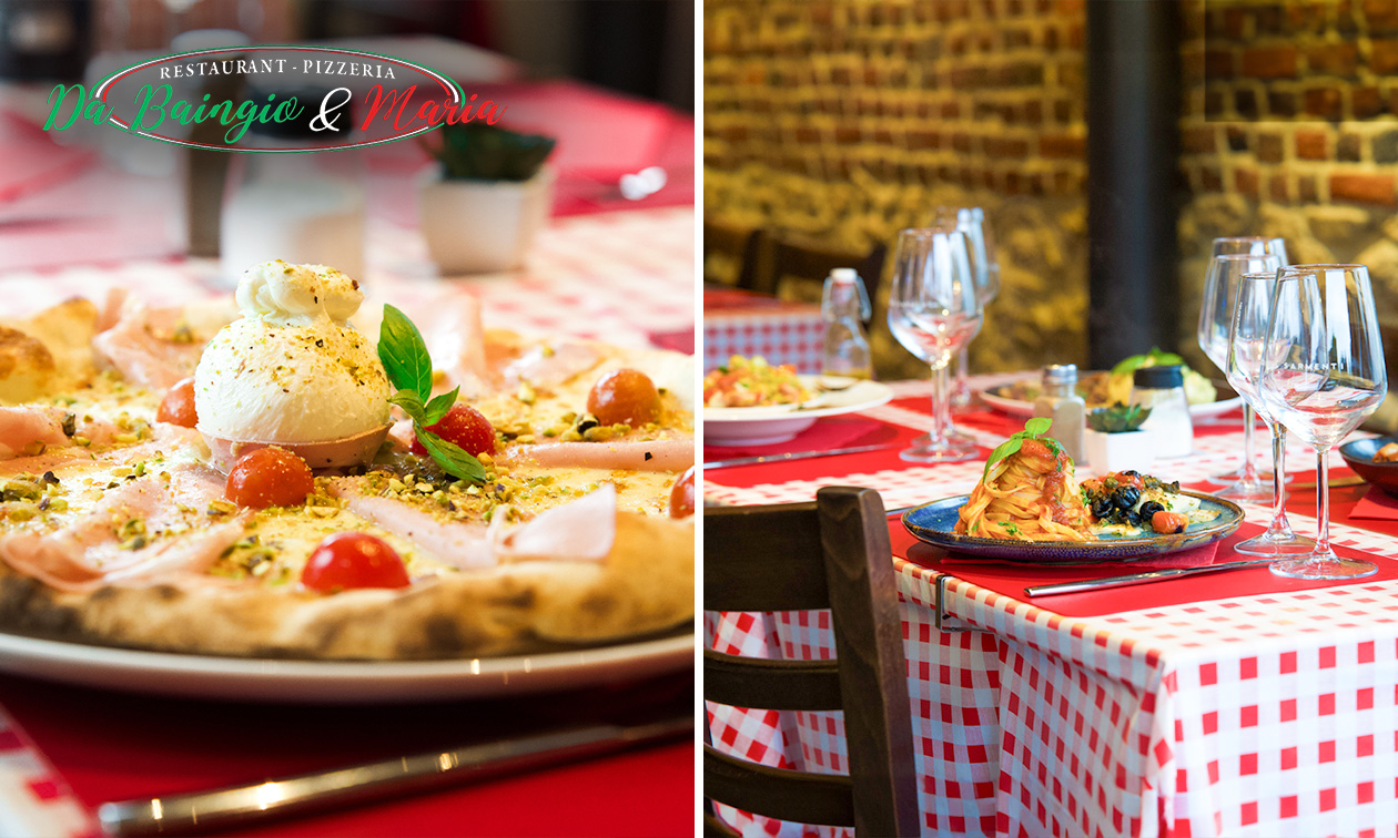 Da Baingio & Maria, Menu en 2 ou 3 services à la carte à Ittre bespaar ...