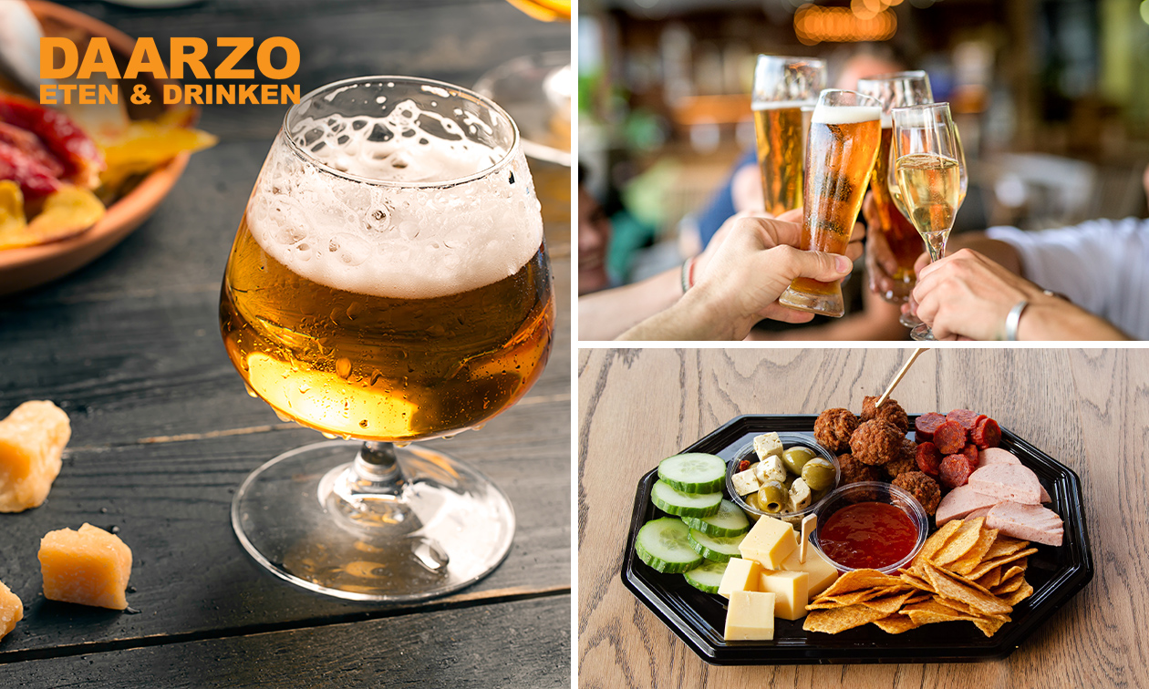 DAARZO - Eten & Drinken, Luxe borrelplank + drankje bespaar 45% in Delft via Uit eten in de buurt