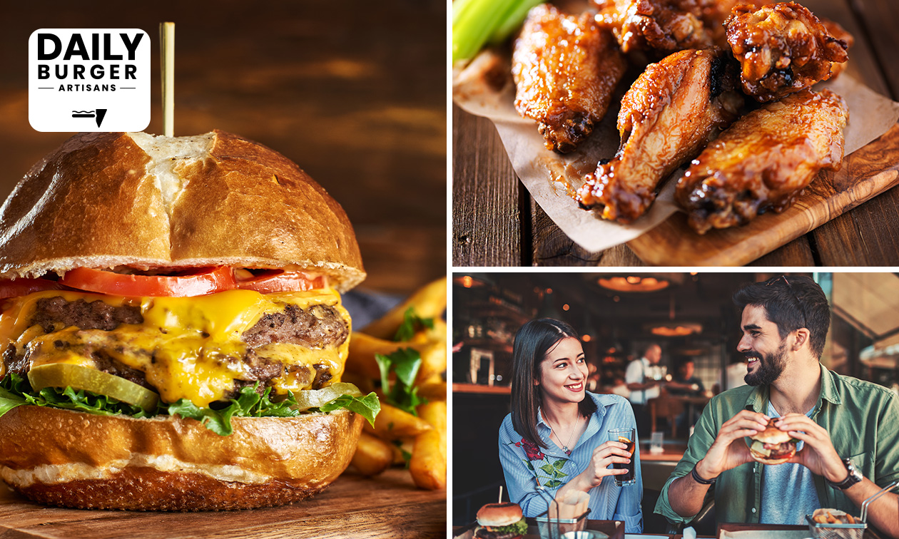 Daily Burger Namur, Menu burger en 2 services à Namur bespaar 30% in ...