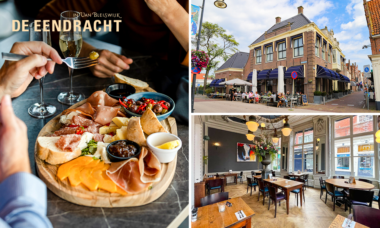 De Eendracht in Van Bleiswijk, Borrelplank + 2 drankjes naar keuze bij ...
