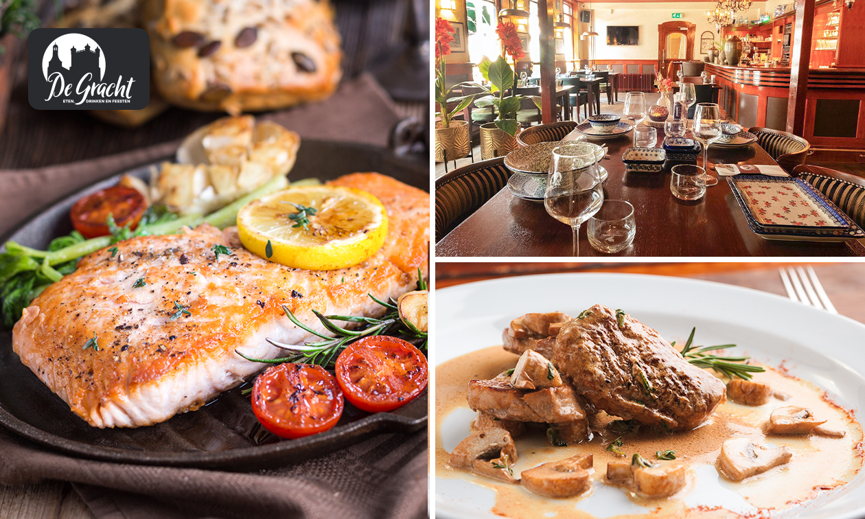 De Gracht Eten, Drinken & Feesten, 3-gangen verrassingsdiner bij De Gracht Eten, Drinken ...