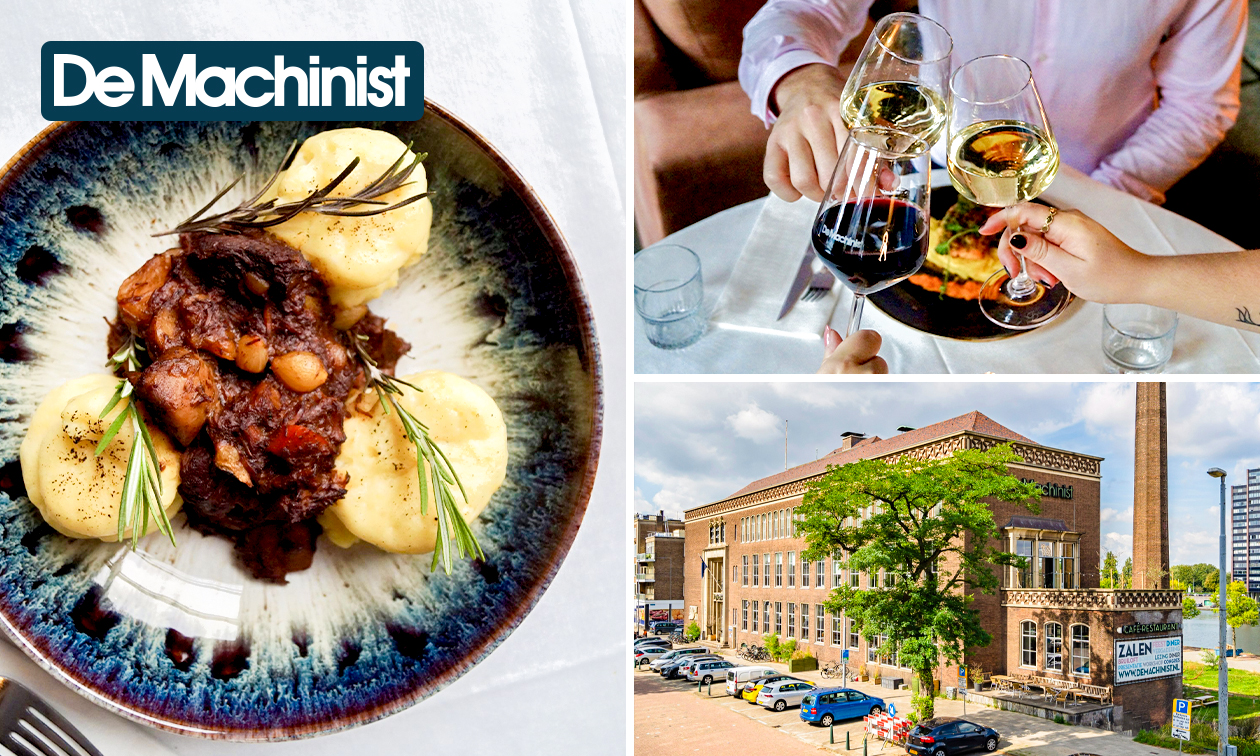 De Machinist, 3-gangen keuzediner aan de haven van Rotterdam bespaar 46 ...