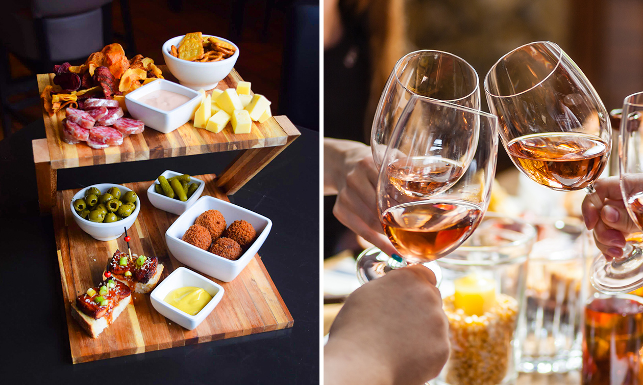 De Markies Schiedam, Borrelplank + glas wijn bij De Markies Schiedam ...