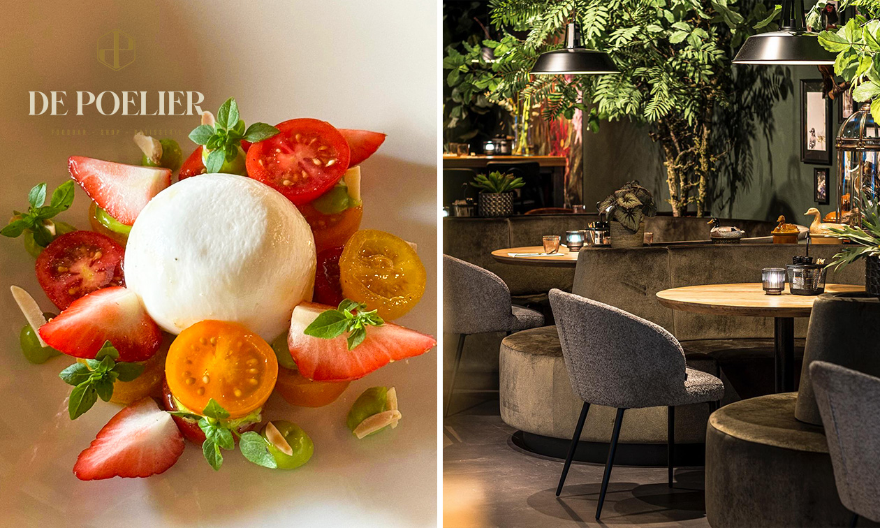 De Poelier Foodbar, 2-gangenlunch met vrije keuze van de kaart in ...