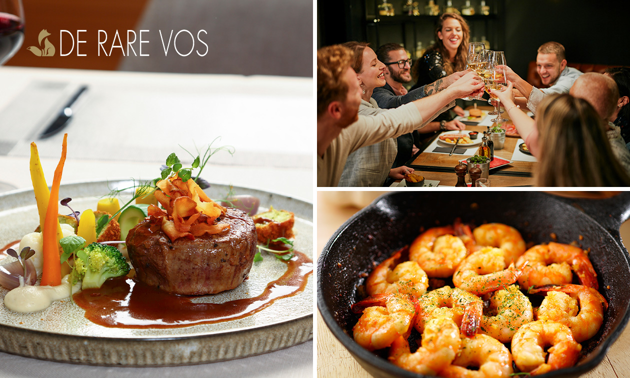 De Rare Vos, Menu en 3 services au choix ou menu du chef Spare 58% in ...