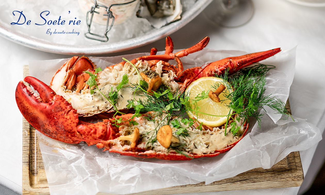 De Soete'rie, 5-, 6- of 8-gangen kreeftdiner of -lunch bespaar 52% in ...