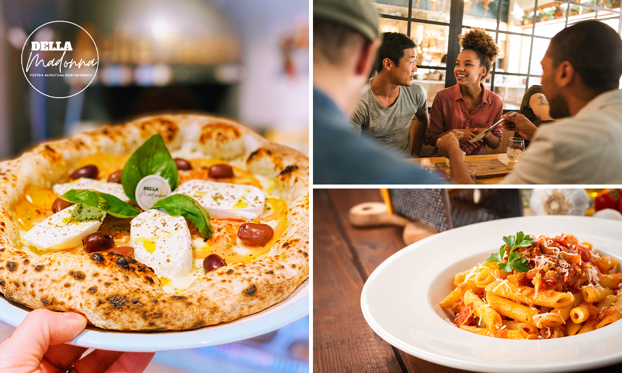 Della Madonna, Lunch en 2 service au choix ou menu en 3 services à la carte au Della Madonna ...