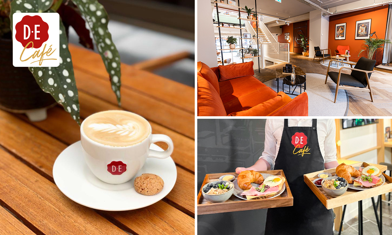 Douwe Egberts Café, Ontbijtplank bij Douwe Egberts Café bespaar 40% in ...