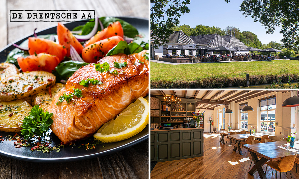 De Drentsche Aa, 3-gangen keuzediner + broodplank bespaar 41% in ...