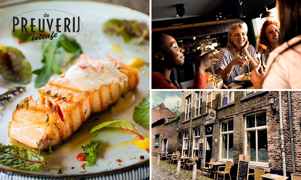 Eetcafé de Preuverij, 3-gangen keuzediner in hartje Maastricht Spare 35 ...