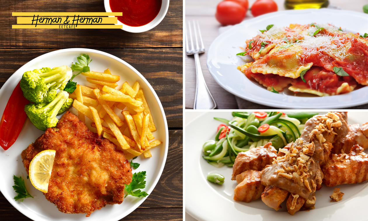 Eetcafé Herman & Herman, 3-gangendiner à la carte in Amsterdam Spare 34 ...