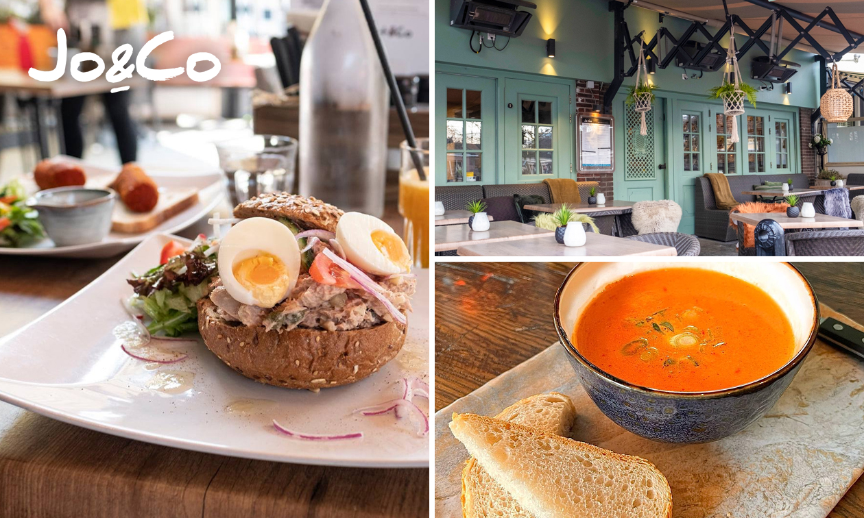 Eetcafé Jo&Co, 2-gangen keuzelunch + warme drank bij Eetcafé Jo&Co ...