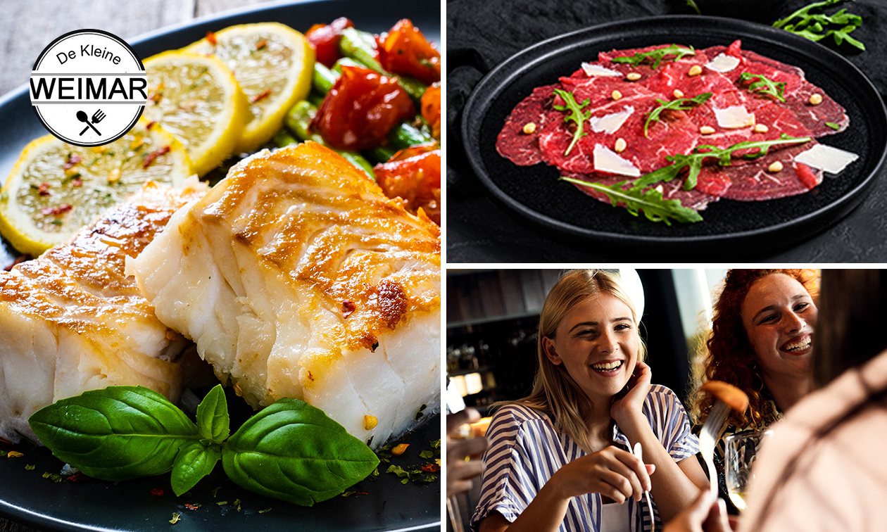 Eetcafé de Kleine Weimar, 4-gangendiner bij Eetcafé Kleine Weimar Spare ...