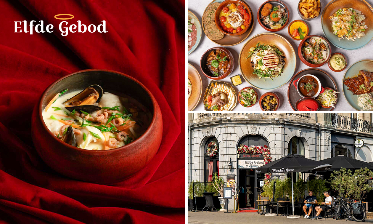 Elfde Gebod Riverside, 3-gangenlunch of -diner à la carte bij Elfde ...