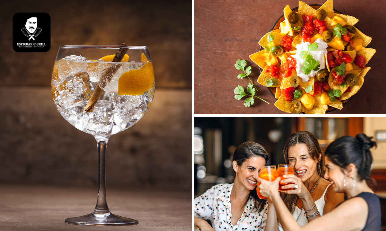 ESCO|BAR & Grill, Cocktail naar keuze + tapasplank of nacho's bespaar ...