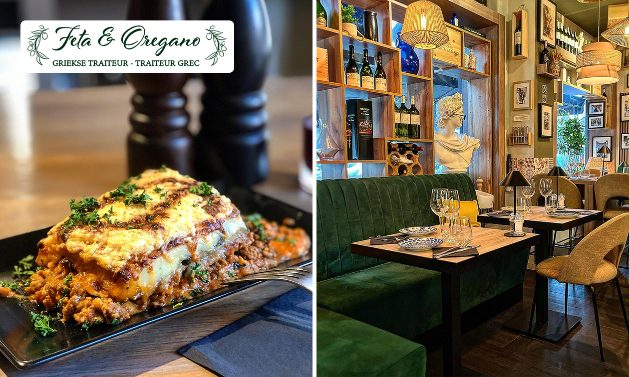 Feta & Oregano, 2-gangen keuzelunch Spare 39% in Brussel mit Uit eten ...