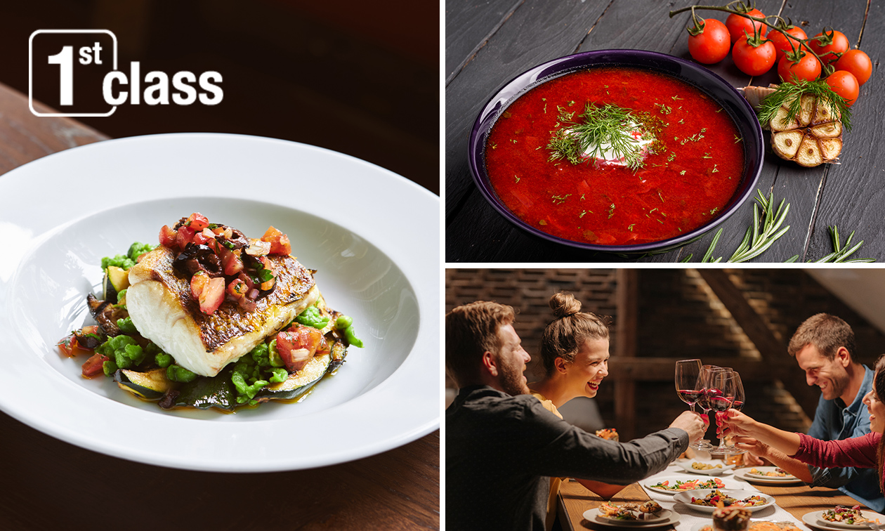 First Class, 3-gangendiner bij Restaurant First Class in Amersfoort ...
