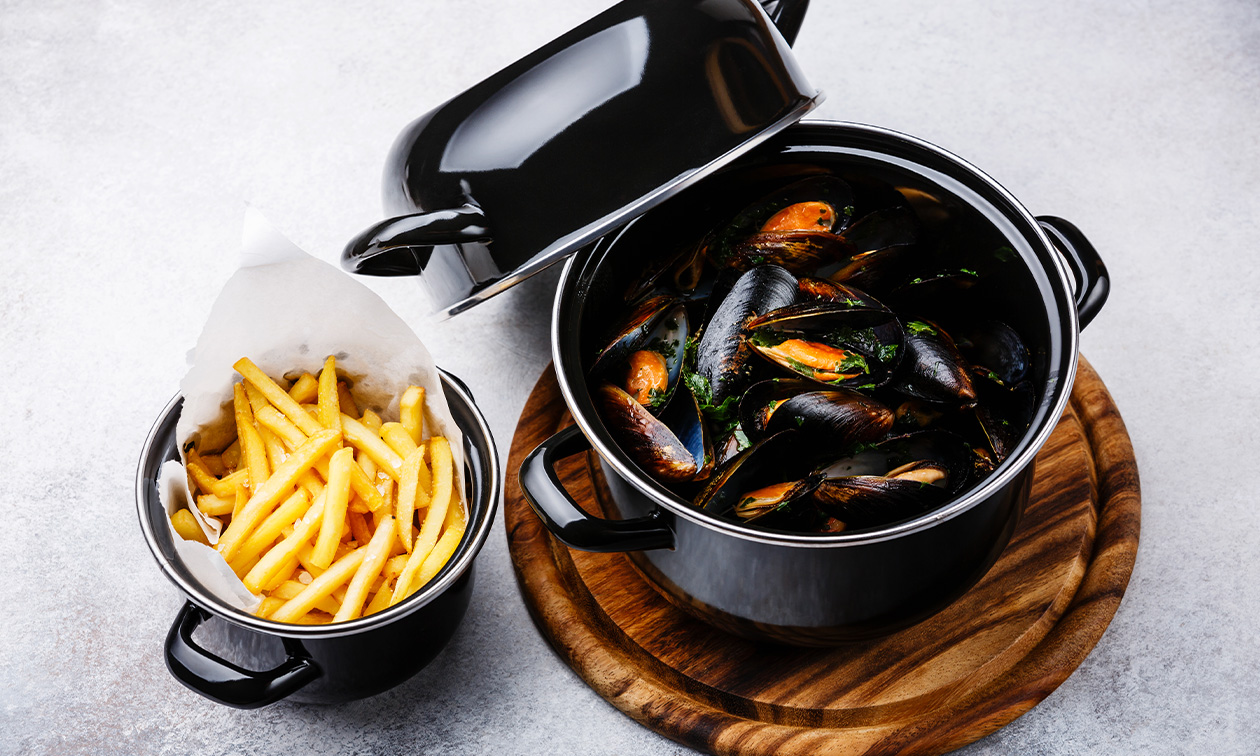 Friethuis 1958, 1kg Zeeuwse Jumbomosselen bespaar 23% in Mechelen via Uit eten in de buurt