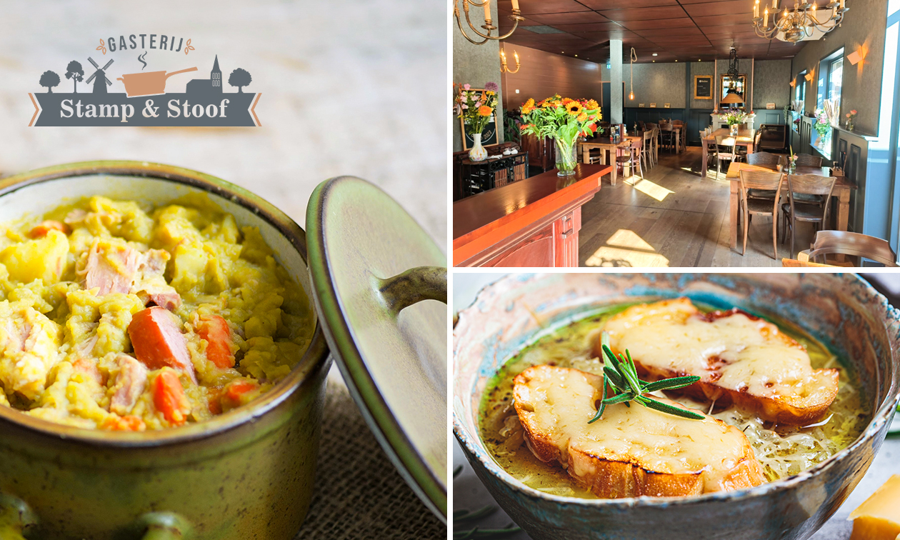 Gasterij Stamp & Stoof, 3-gangen keuzediner bespaar 45% in Drenthe via ...