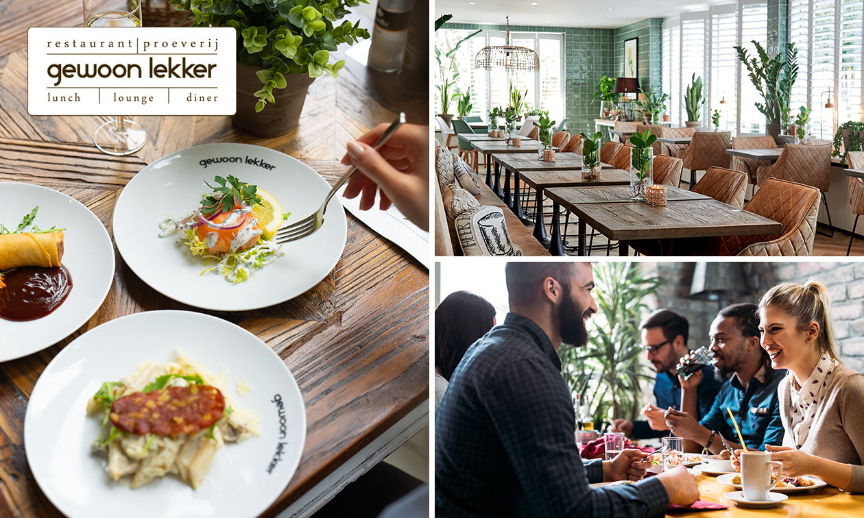 Gewoon Lekker, Onbeperkt lunchen + bubbels bij Gewoon Lekker Spare 38% ...