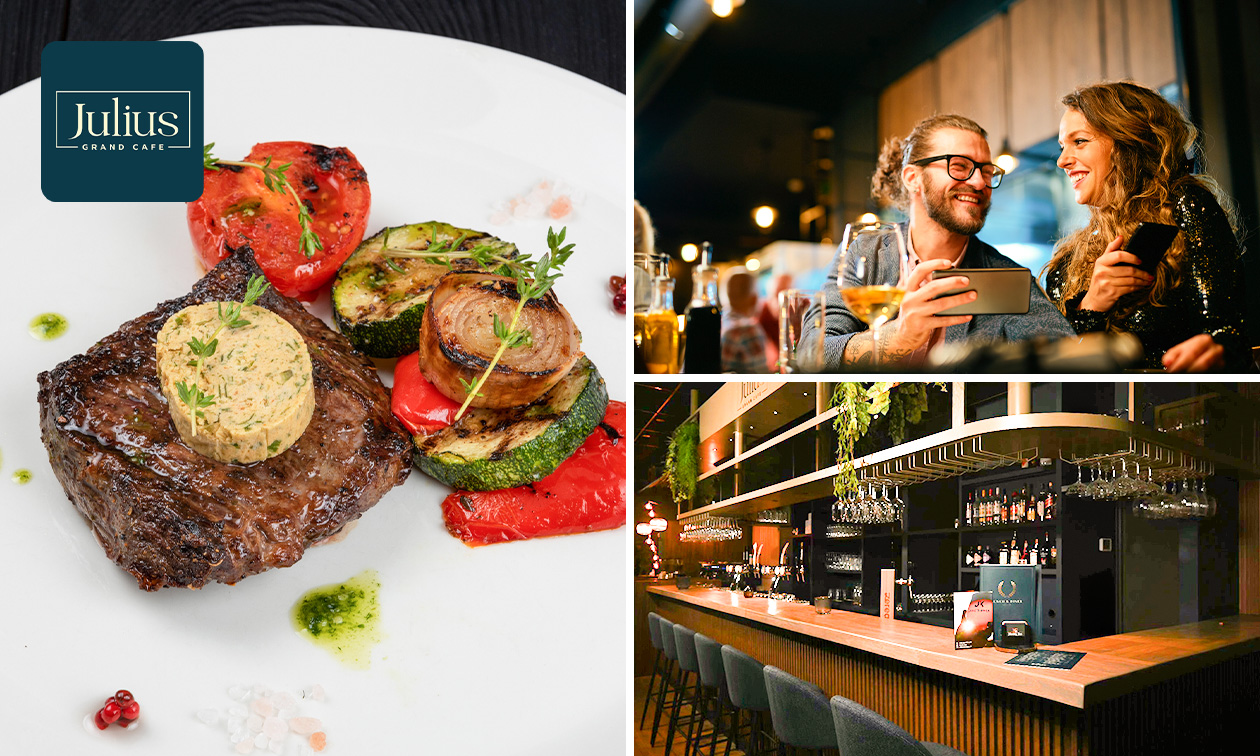 Grand Café Julius, 4-gangendiner van de chef bespaar 33% in Eindhoven ...