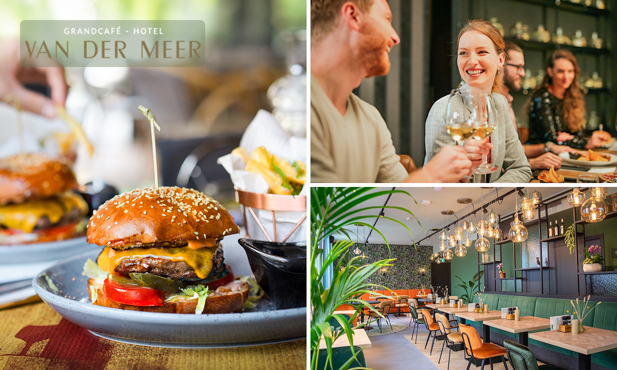 Grandcafé-Hotel Van der Meer, 3-gangen keuzediner in hartje Dokkum bespaar 38% in Friesland via ...