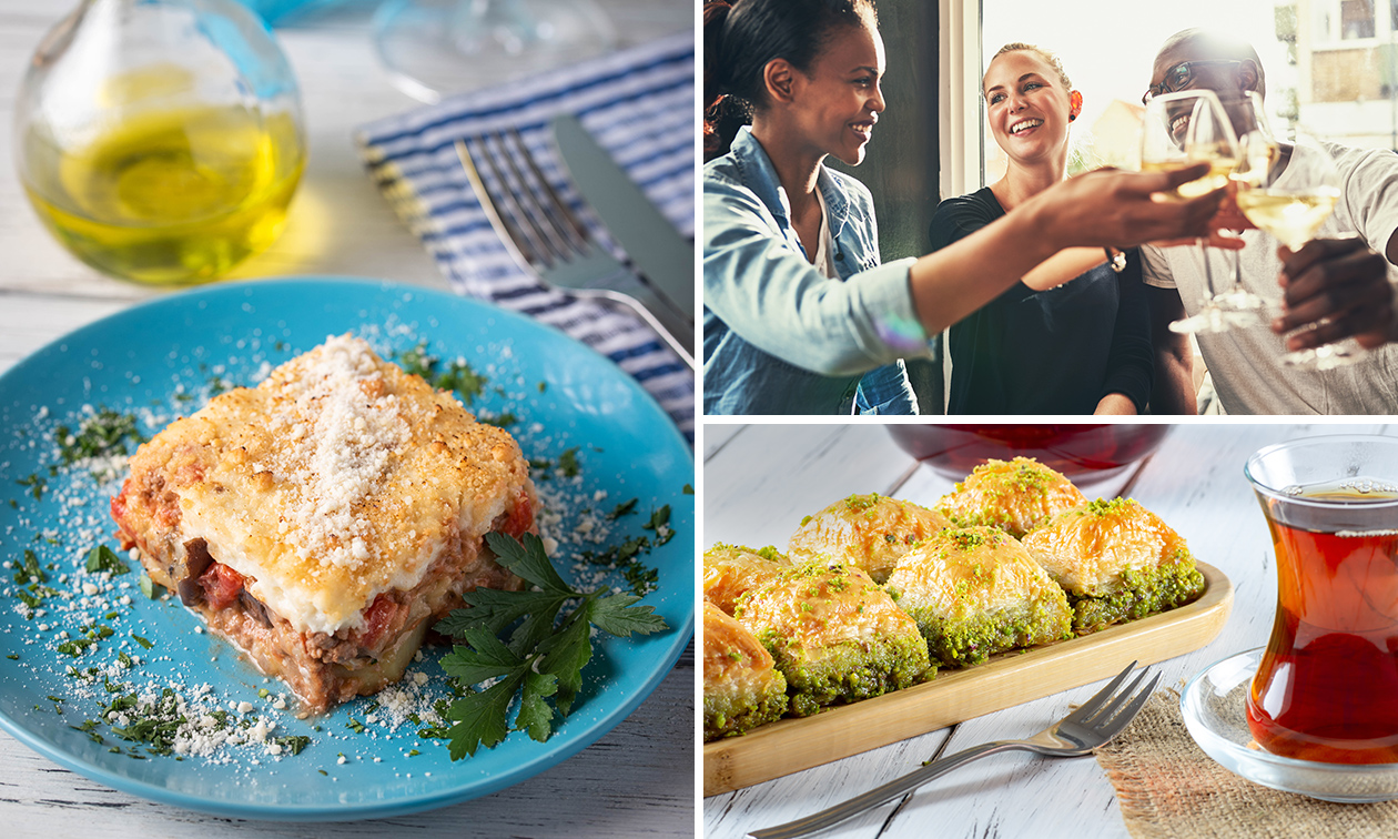 Grieks Restaurant Cyprus, 3-gangendiner à la carte + glaasje ouzo save ...