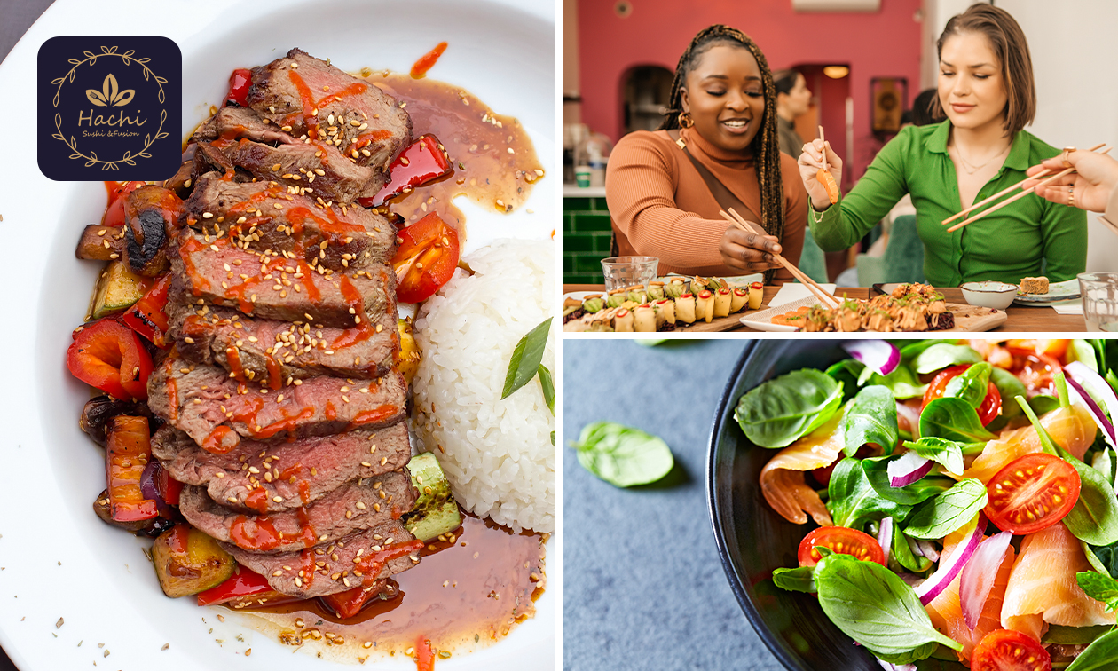 Hachi Sushi Fusion, Aziatisch 4-gangen keuzediner bespaar 27% in Leiden ...