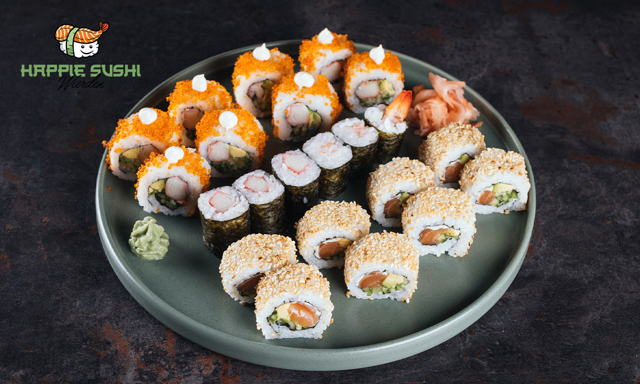 Happie Sushi Wierden, Sushibox (16, 24 of 32 stuks) voor afhaal bij ...