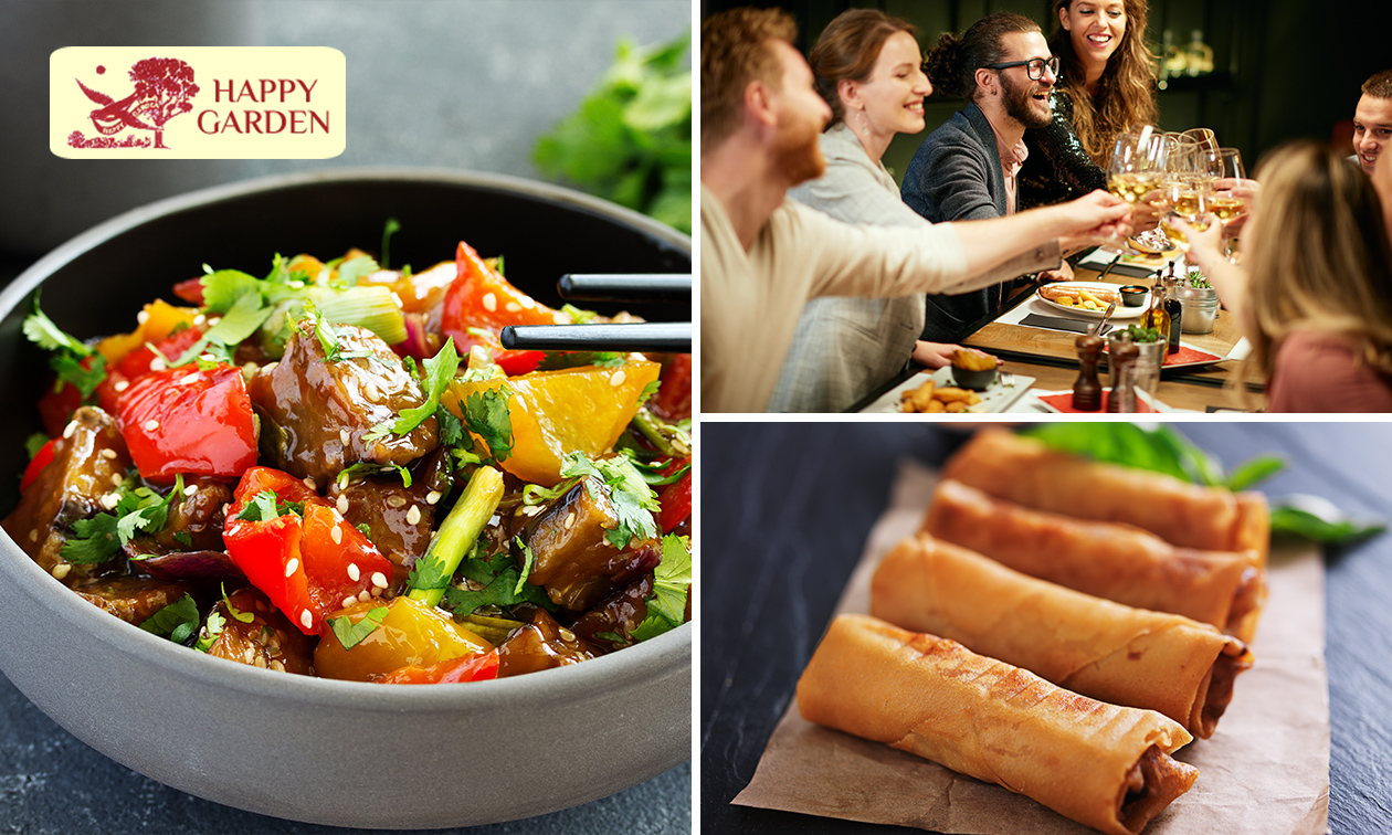 Happy Garden, 4-gangen rijsttafel bij Happy Garden bespaar 36% in ...