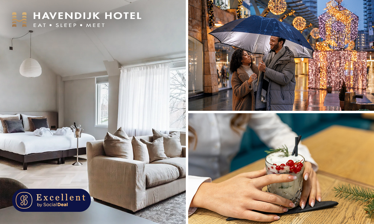 Havendijk Hotel, Luxe overnachting voor 2 + flesje bubbels in Schiedam ...