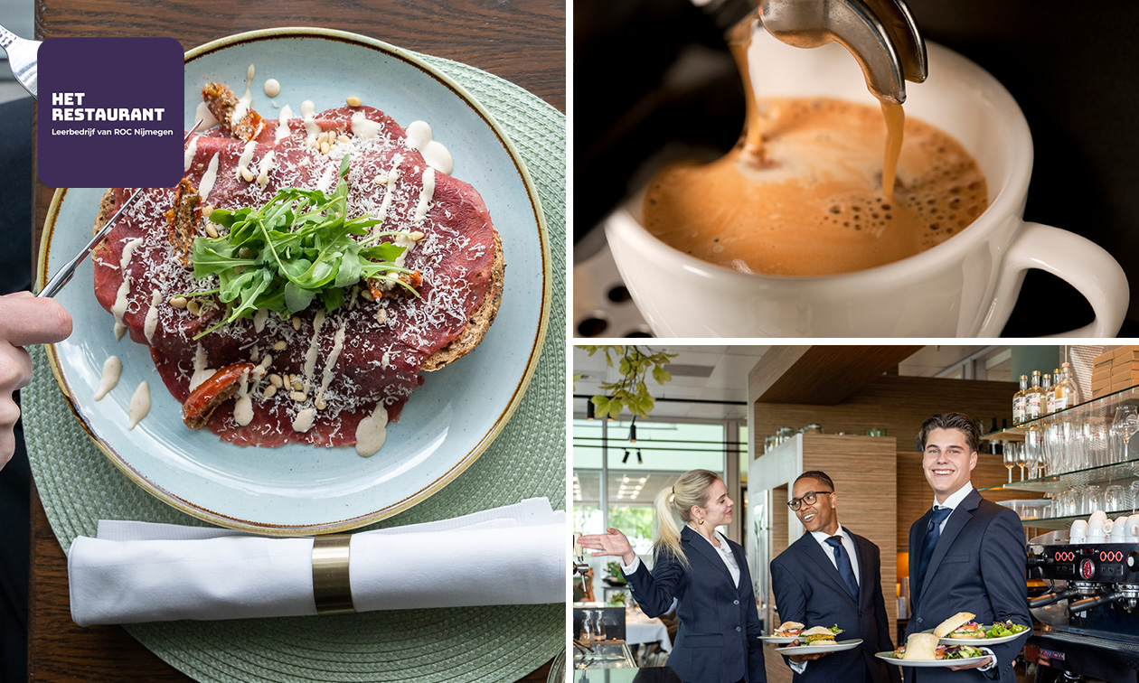 Het Restaurant - ROC, 3-gangenlunch + drankje naar keuze in hartje ...