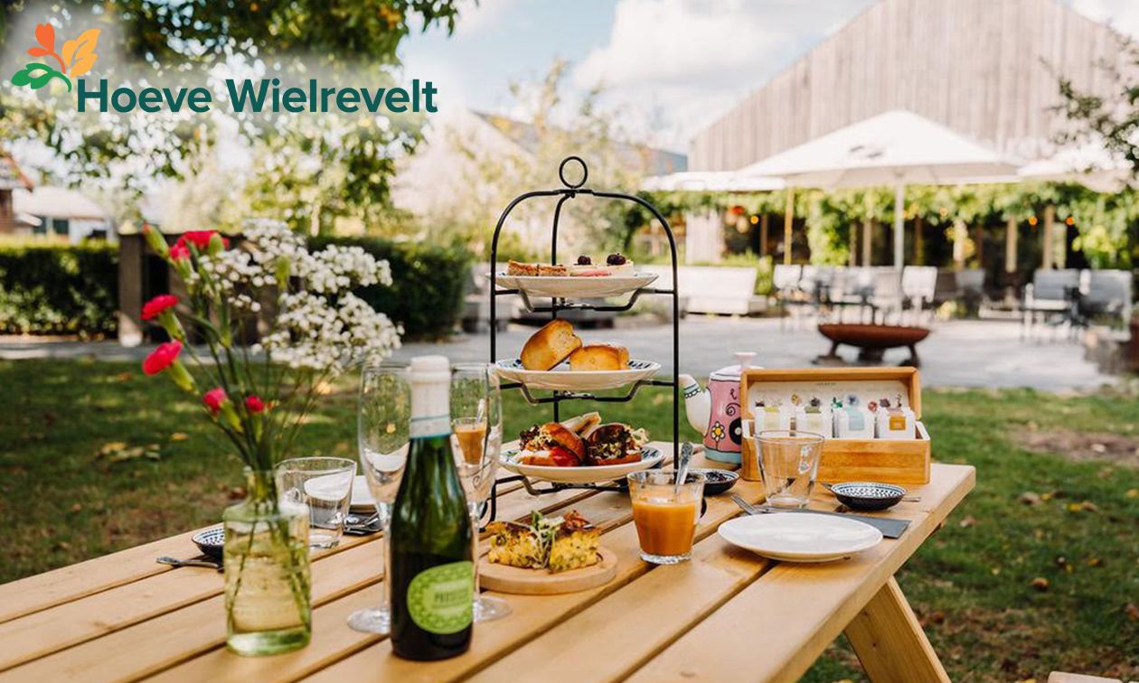 Hoeve Wielrevelt, Zoete proeverij met koffie/thee of borrelplank incl ...