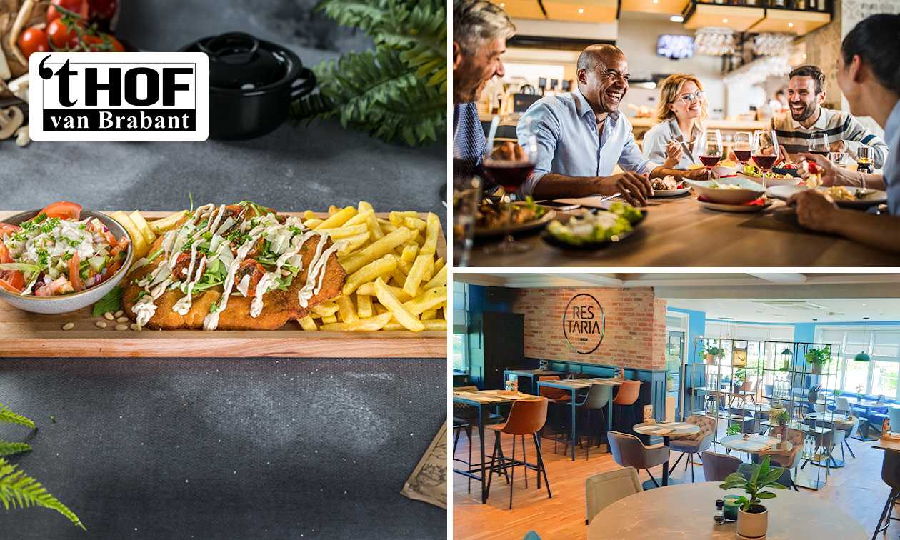 Hof van Brabant, 3-gangendiner met loaded schnitzel naar keuze bij Hof ...